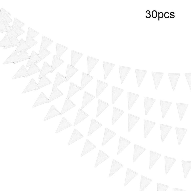 White Triangle Flags Banners White Paper Pennant G... – Grandado