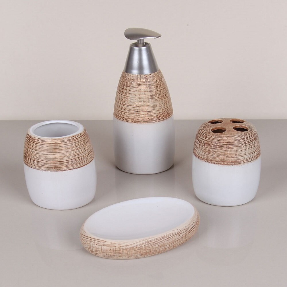 4 Lü Porselen Banyo Setİ – Vicedeal