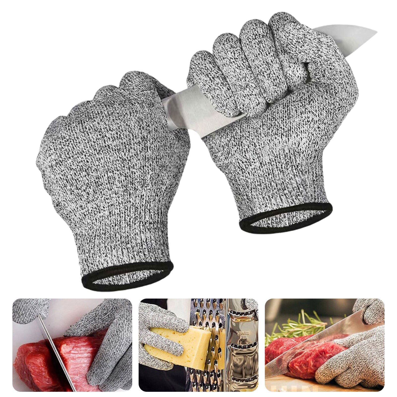 Guantes anticorte nivel 5, protección de seguridad... – Grandado