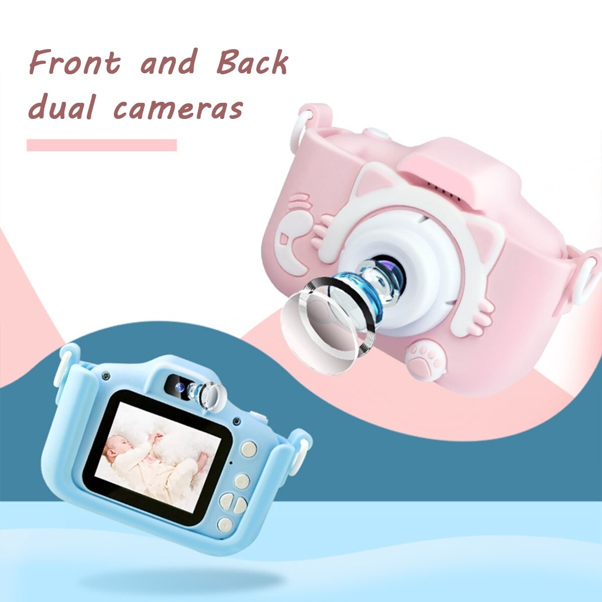 Mini Kinderen Camera 2.0 Inch Leuke Kat Hd Digital... – Grandado