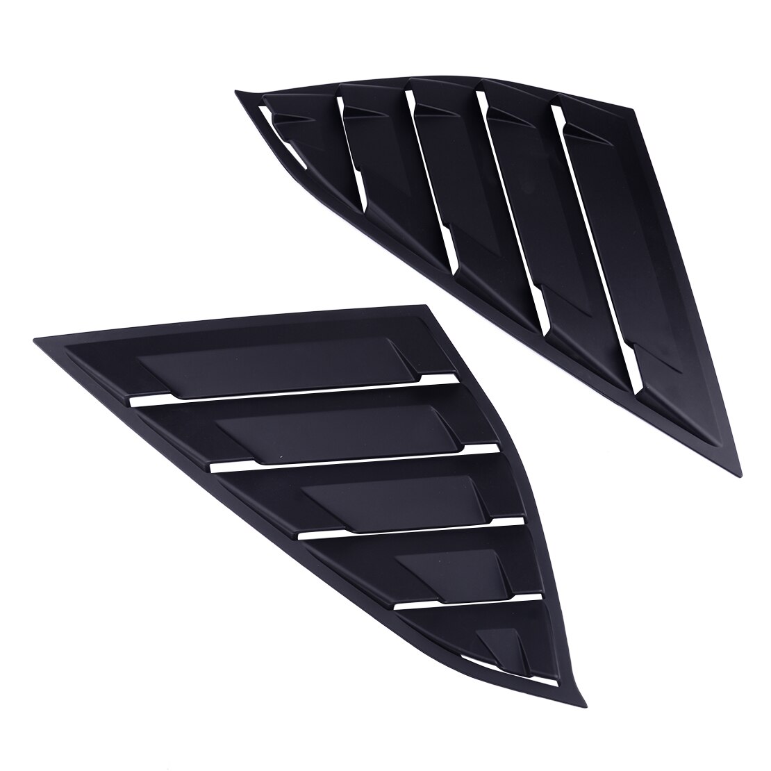 Dwcx 1 Paar Mat Zwarte Auto Kwart Vent Window Scoo... – Grandado