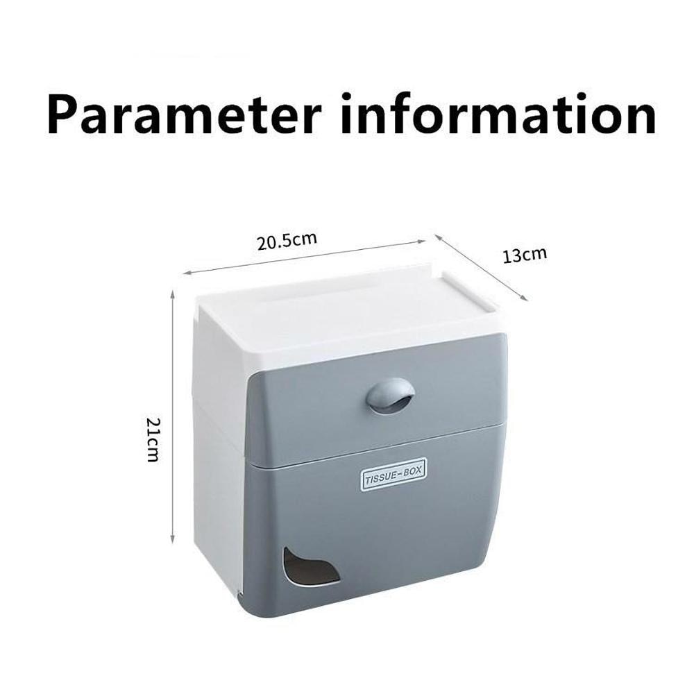 Three-in-one Tissue Box Toilet Paper Holder Waterp... – Grandado