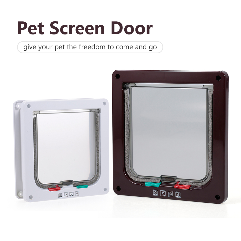 Pet Cat Door Entry Safe Ferromagnetic Pet Flap Doo... – Vicedeal