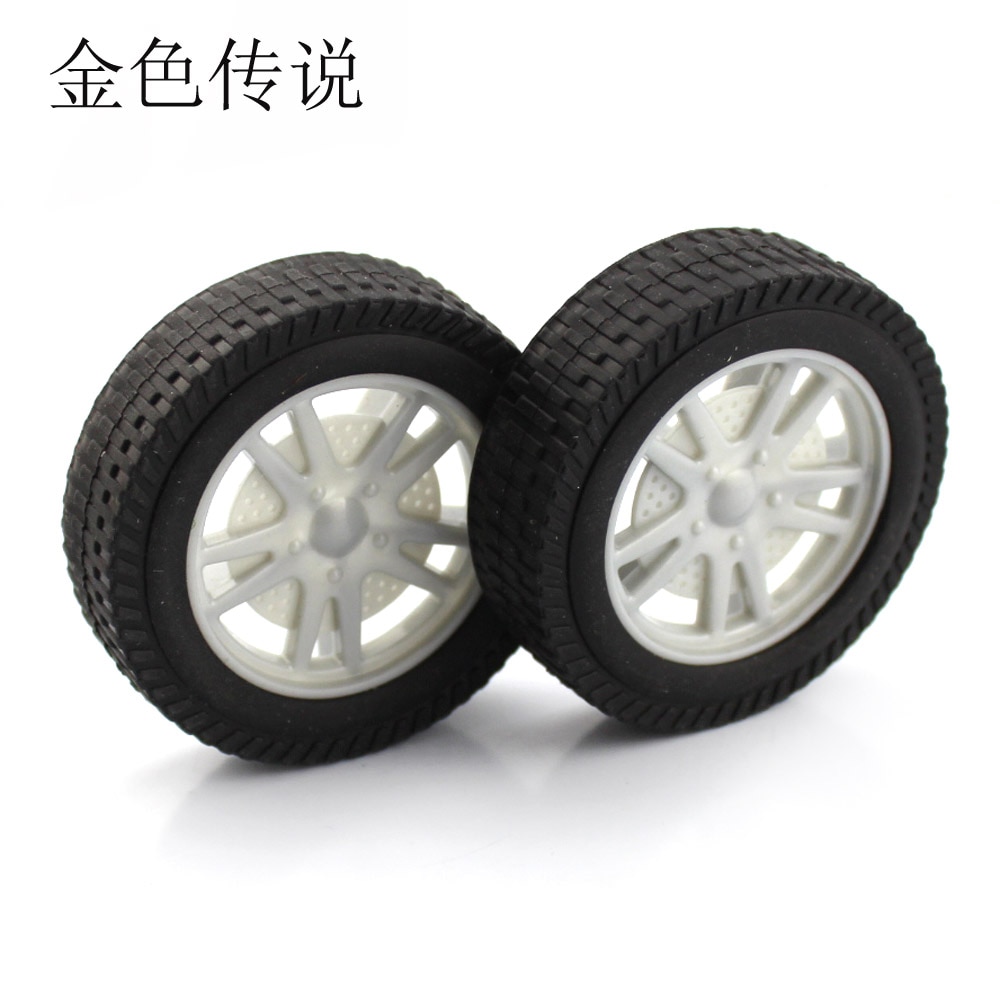 3*56mm rubber wheel DIY car model wheel trolley ki... – Grandado