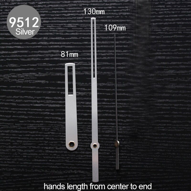 Rhythm Shaft Clock Hands 9512# Silver Quartz Clock... – Vicedeal