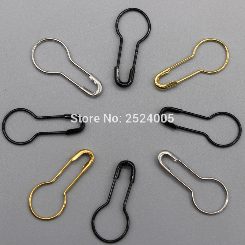 garment copper safety pins/golden black silver tag... – Grandado