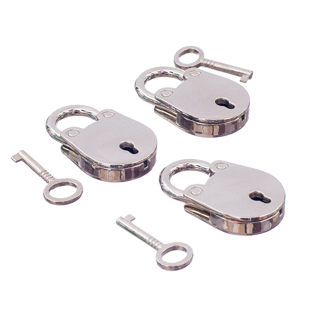 Vintage Antique Style Mini Padlocks Key Lock Silve... – Vicedeal