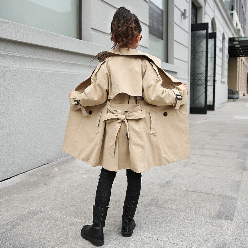 Trench Coats For Girls Teenage Long Windbreaker Ch... – Grandado