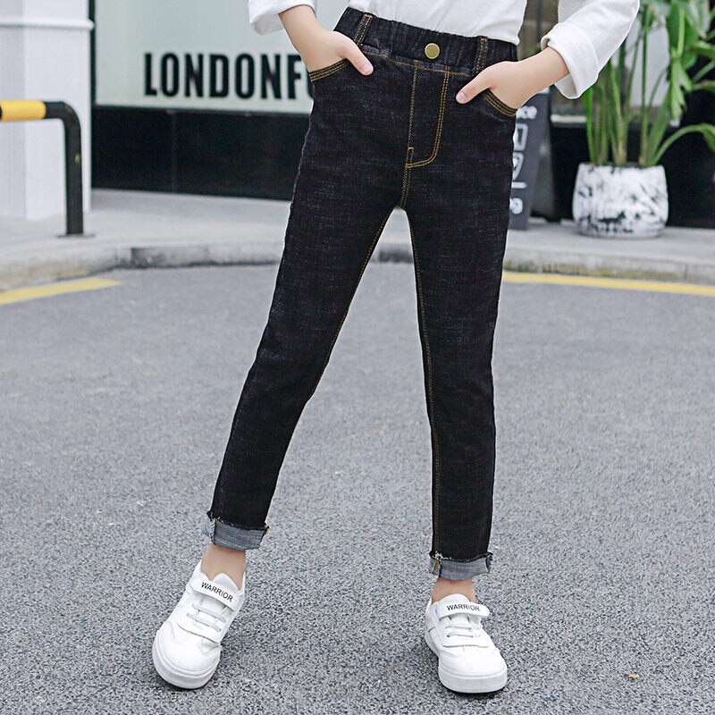 Girls Jeans Spring Autumn Casual Skinny Denim Trou... – Vicedeal