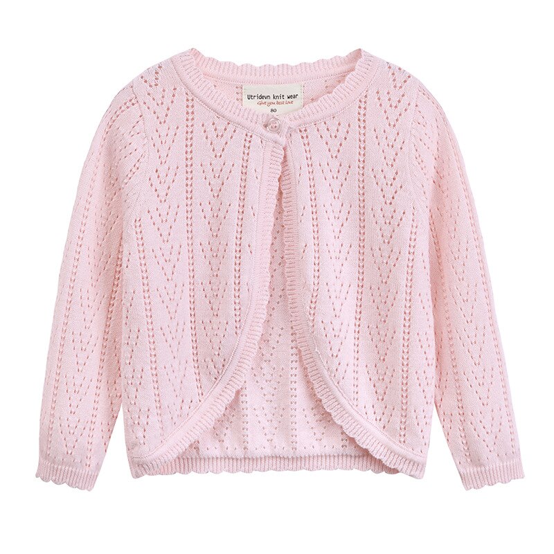 Girls Cardigan Sweater Yellow Cotton Sweet Girls S... – Grandado