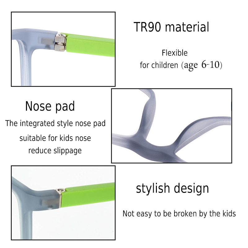Kirka Kids Glasses TR90 Eyewear Frames Children Gl... – Grandado