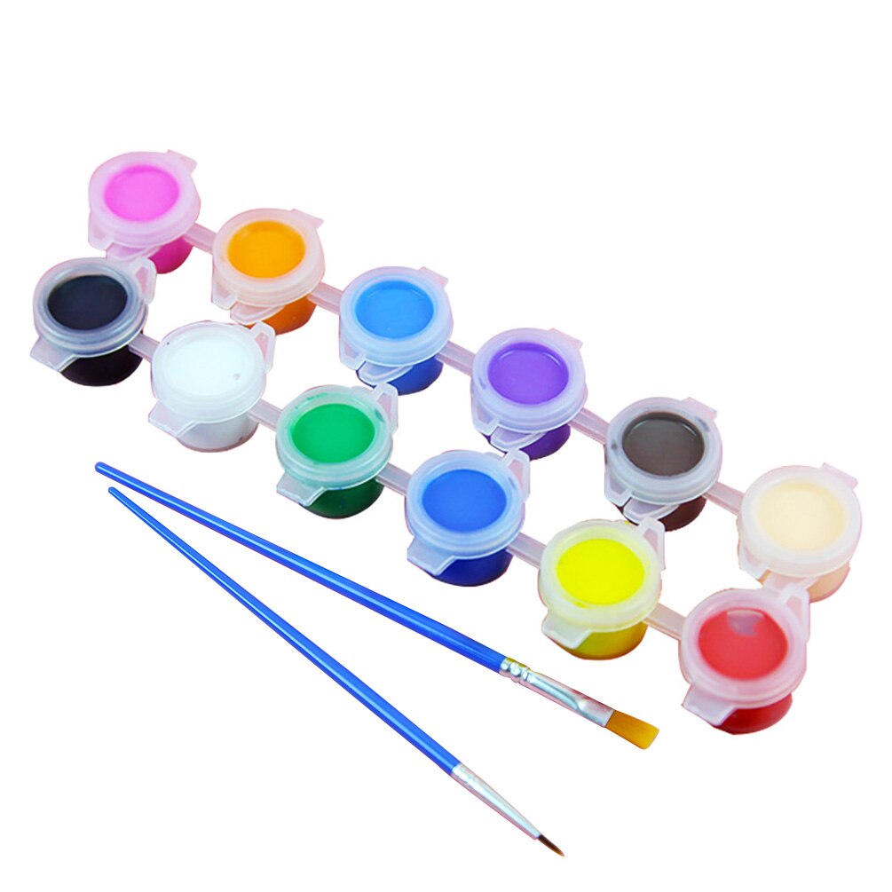 12 Colors Mini Portable Plastic Box Watercolor Pai... – Vicedeal