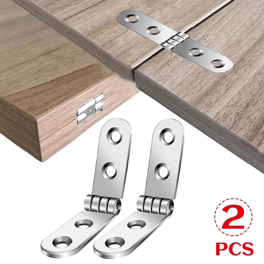 2pcs 180 Degree Foldable Hinge Flap Screw-On Hinge... – Vicedeal