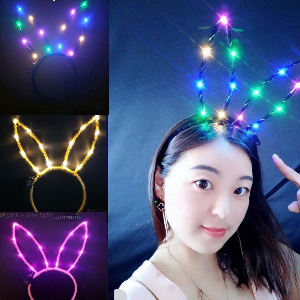 Women Girl LED Blinking Bunny Cosplay Luminous Lig... – Vicedeal