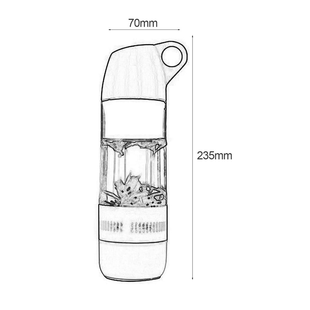 JT2641 400ml Water Bottle Wireless Bluetooth Speak... – Vicedeal