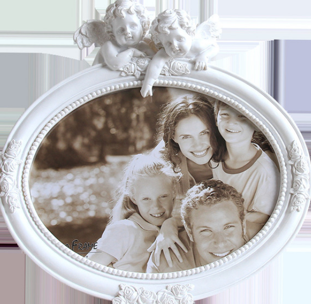Vintage 6/7/8 Inch Resin Oval Picture Frame Weddin... – Grandado