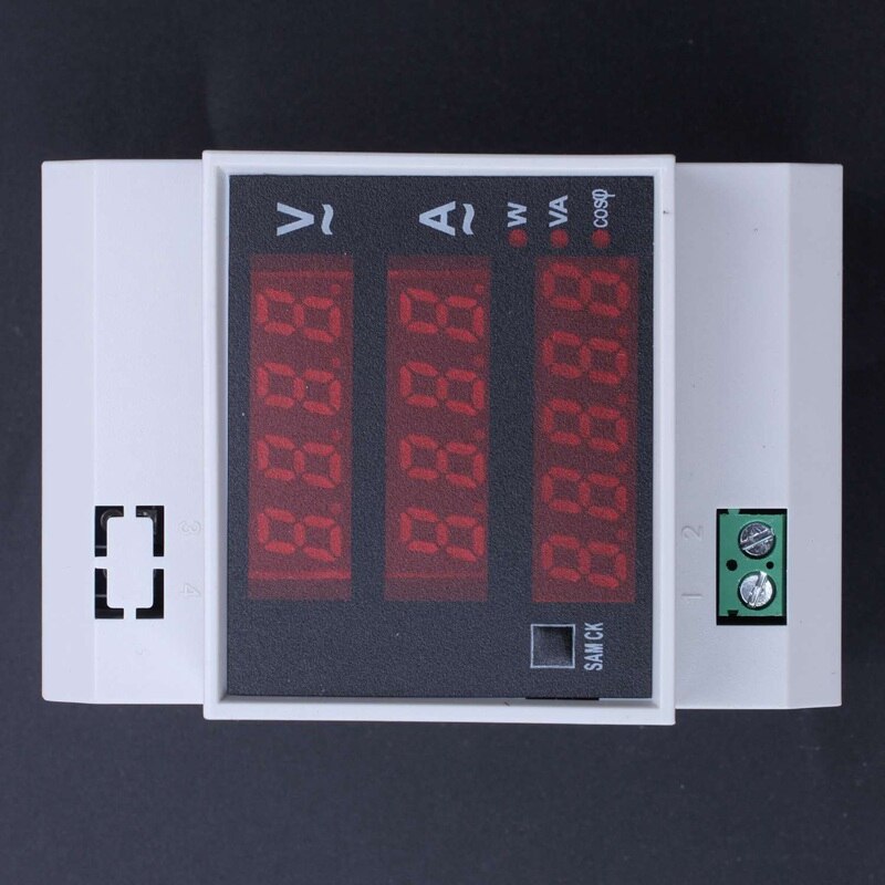 Digital Energy Meter Din Rail LED Active Power Fac... – Vicedeal