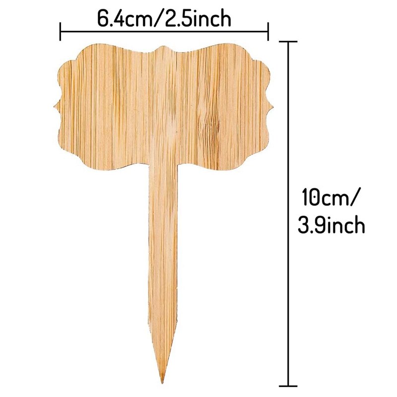 60Pcs Bamboo Plant Label Garden Label Decorative G... – Grandado