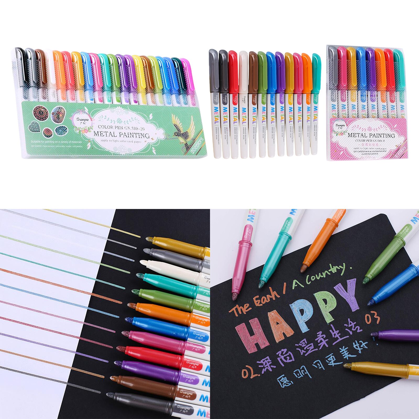 Metallic Markers Paint Marker Pens for Rock Painti... – Grandado