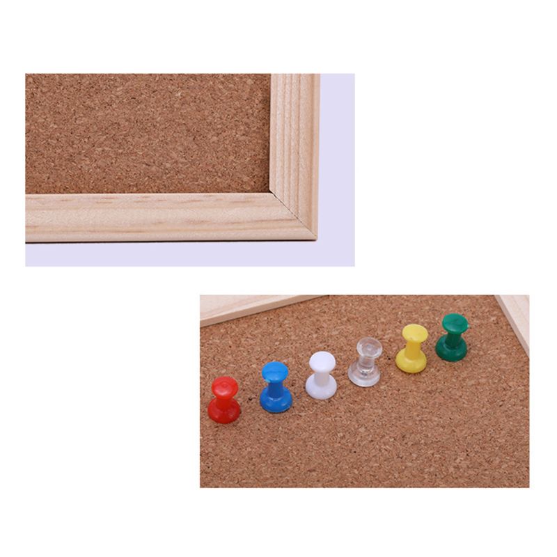 40x60cm Cork Board Drawing Board Pine Wood Frame W... – Grandado