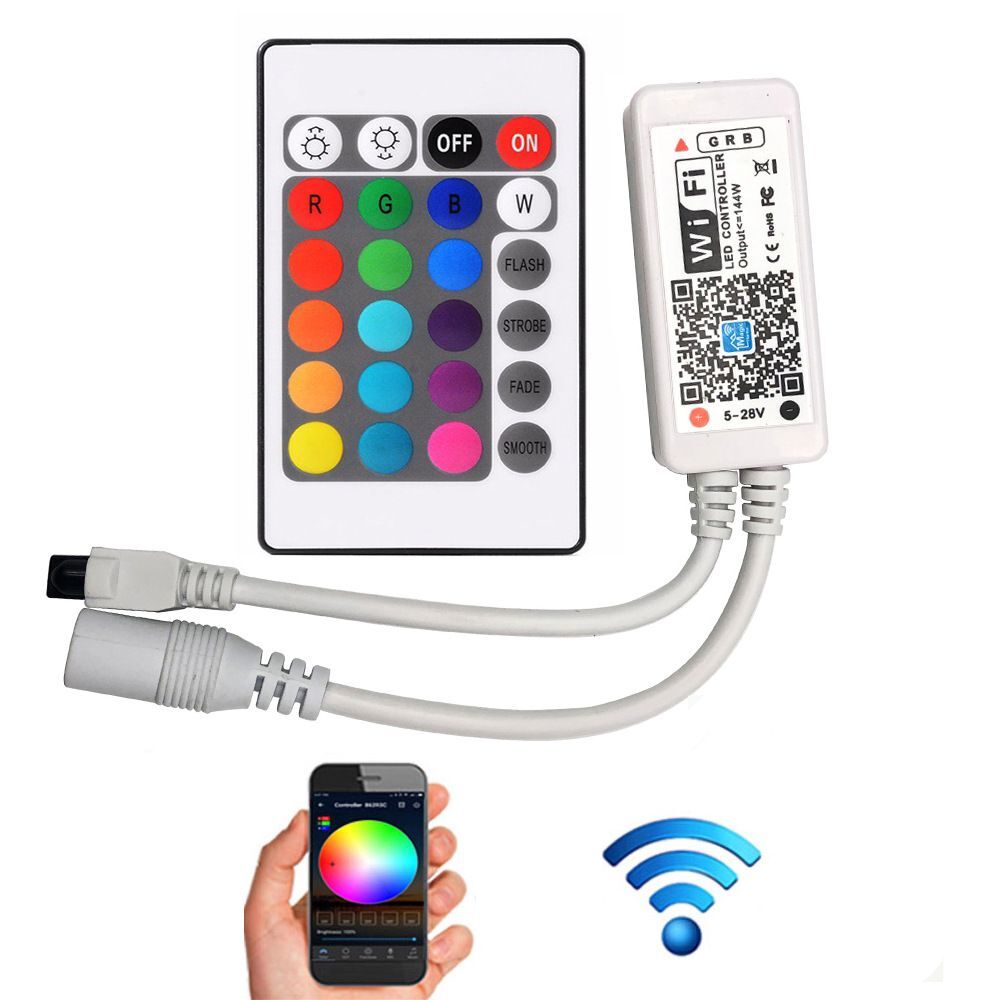 Mini Wifi Led Controller Dimmer DC12V Met Rf Ir 24... – Grandado