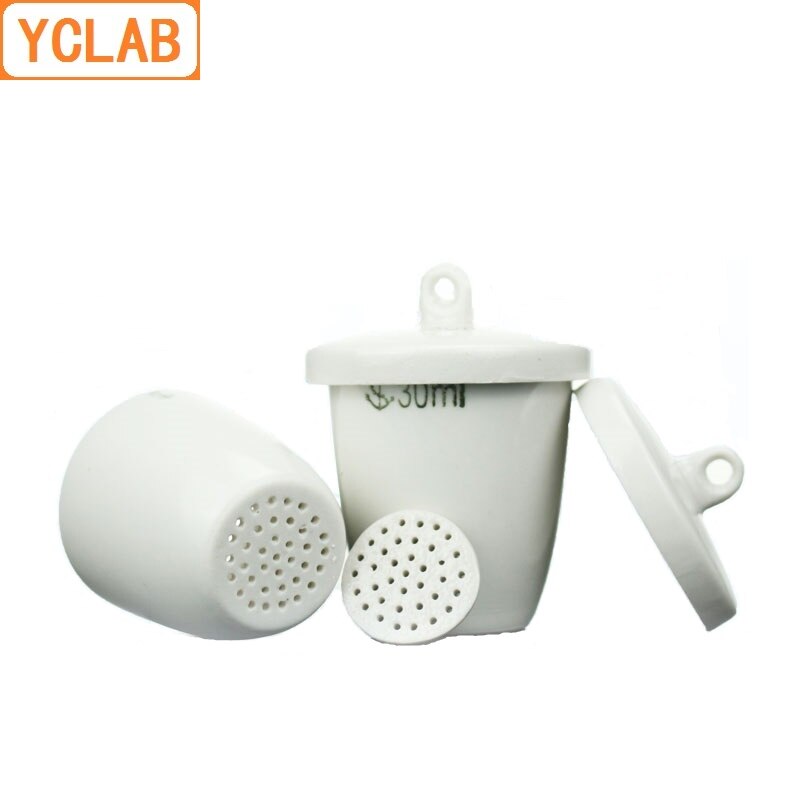 YCLAB 20mL Gooch Crucible Ceramic with Lid Pore Po... – Grandado
