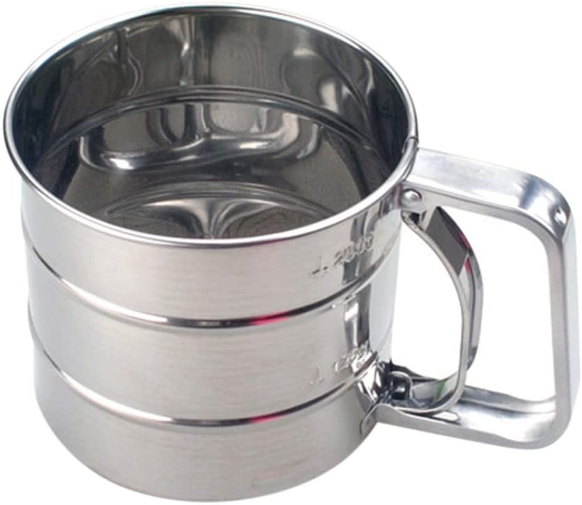 Flour Sifter, Stainless Steel Handheld Shaker Siev... – Grandado