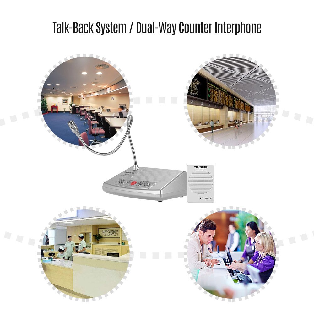 Takstar DA-237 Talk-back Dialog System Two-way Win... – Grandado Takstar DA-237 Talk-back Dialog System Two-way Win... – Grandado
