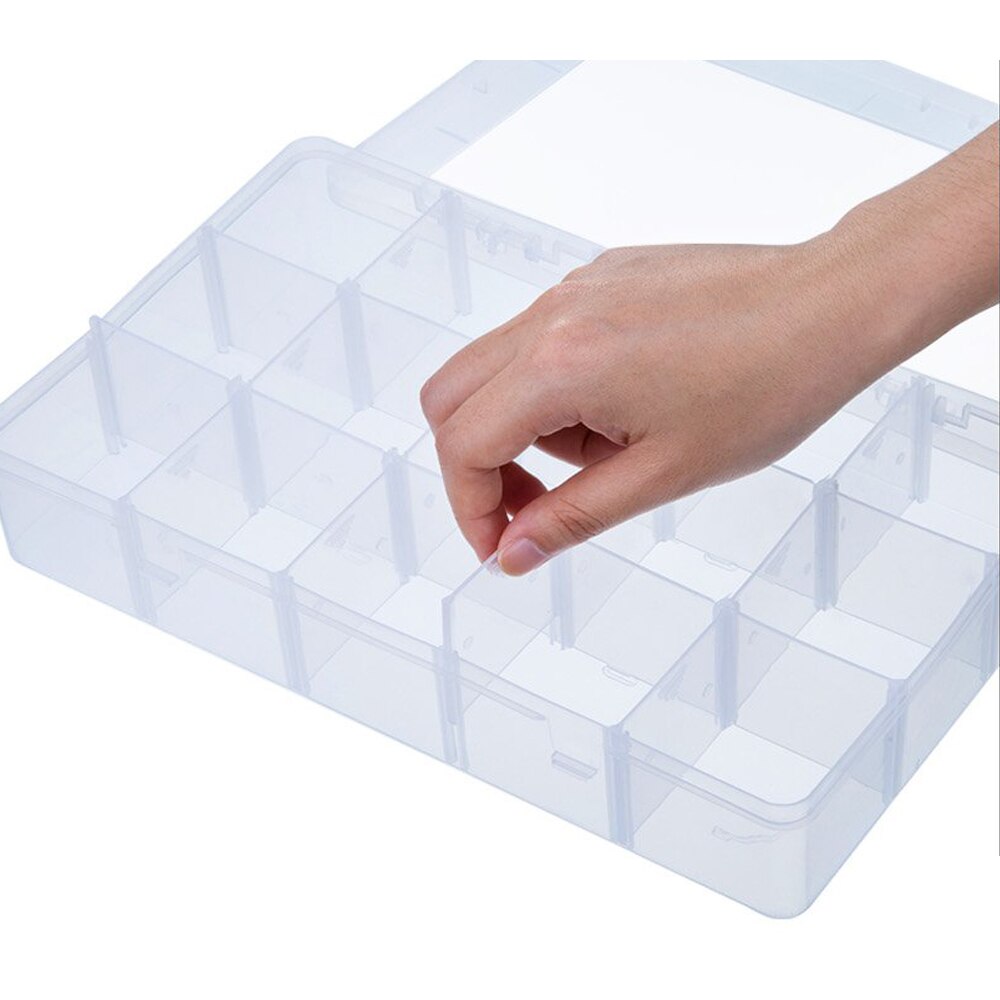XRHYY Clear Crafts 15 Compartments Organizer Stora... – Vicedeal