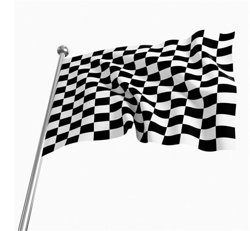 90cmx150cm Large Racing Checkered Flag Home Decor ... – Grandado