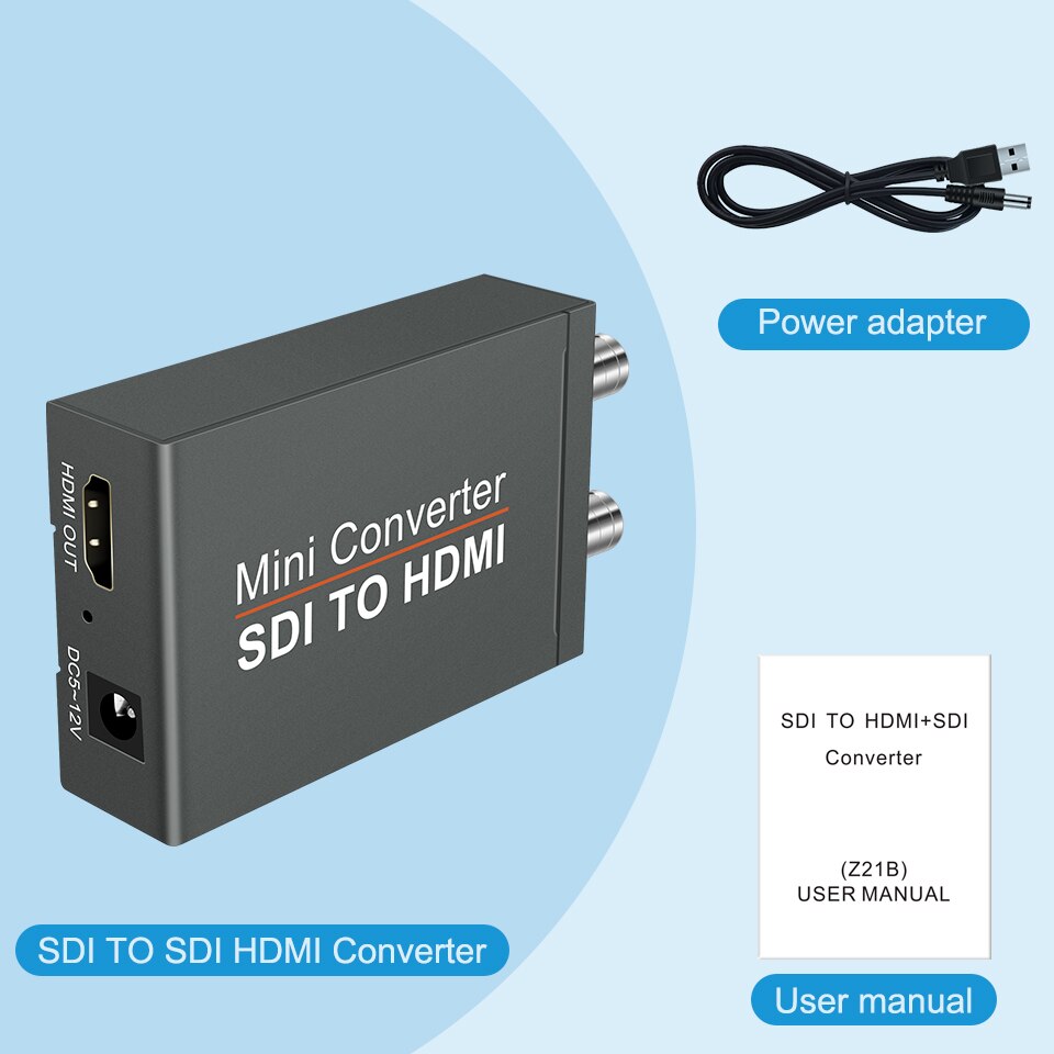 HD 3G Video Converter SDI naar HDMI-compatibel naa... – Vicedeal