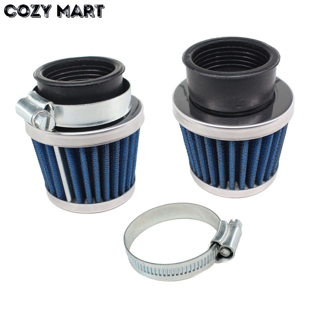 2 Pack van 35mm Chrome Luchtfilter Voor Honda CB12... – Vicedeal