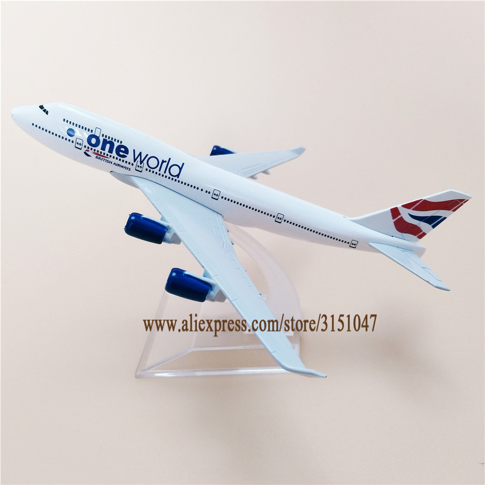 16cm Alloy Metal Air ONE WORLD British Airways B74... – Grandado