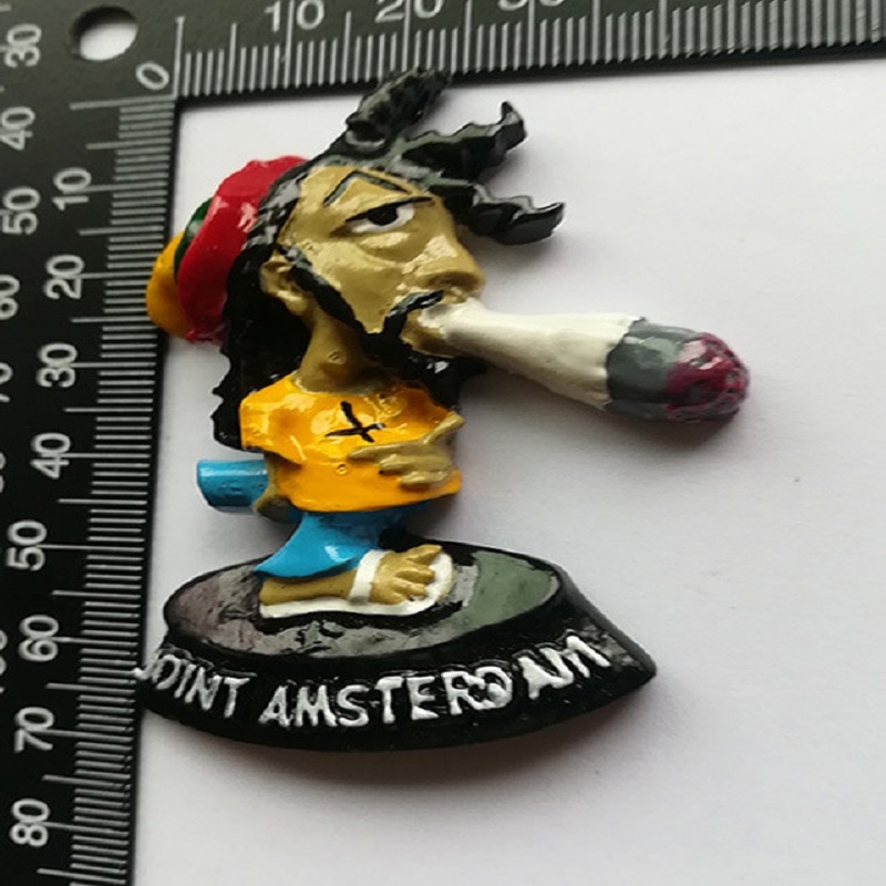 3D Resin Refrigerator Stickers Amsterdam Tourism S... – Grandado