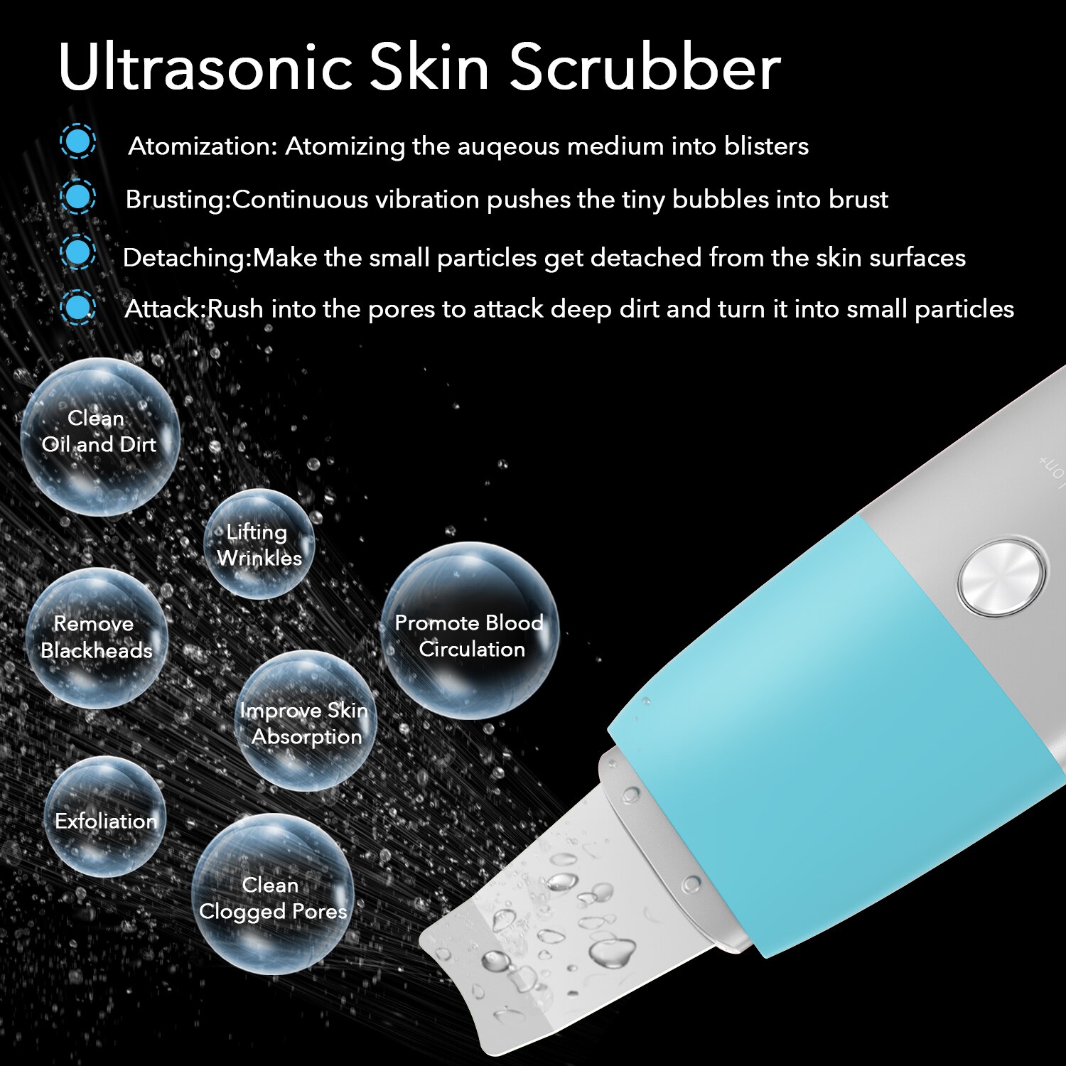 Skin Scrubber Vibration Face Spatula Blackhead Rem... – Grandado