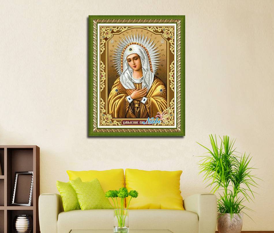 religion printed 3d diy beadwork 0159R - Square di... – Vicedeal