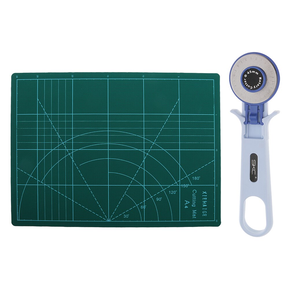 45mm Rotary Cutter and A4 Grid Frame Cutting Mat N... – Grandado