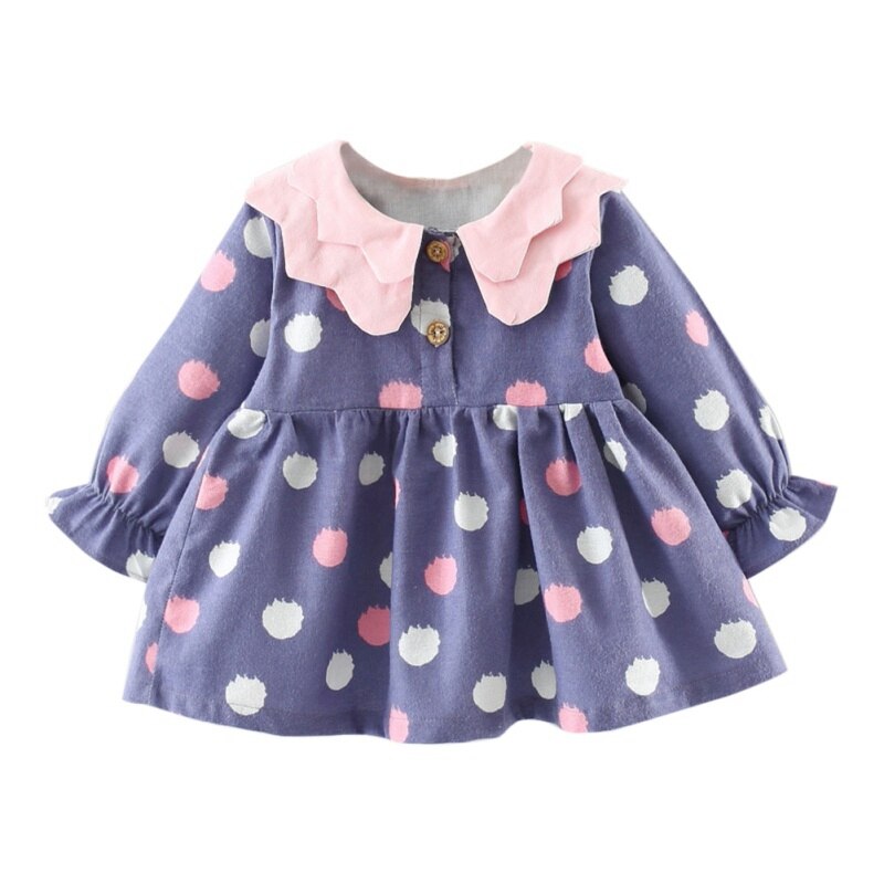 Autumn Winter Baby Girl Dresses Infant Long Sleeve... – Grandado