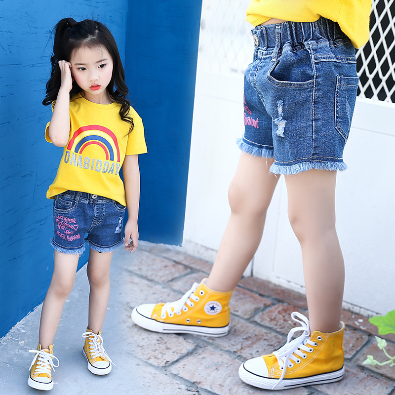Summer Kids Short Denim Shorts For Girls Girl Shor... – Grandado