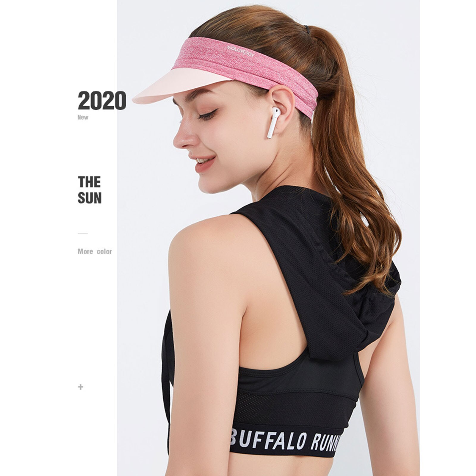 Unisex Sport Visor Cap, Adults Foldable Letter Sun... – Vicedeal