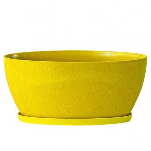 Solid Color Oval Flower Pot Planters Plastic Bonsa... – Vicedeal