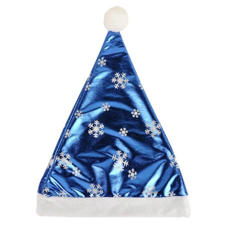 Christmas Hat Santa Claus Cap Xmas Glitter Snowfla... – Grandado