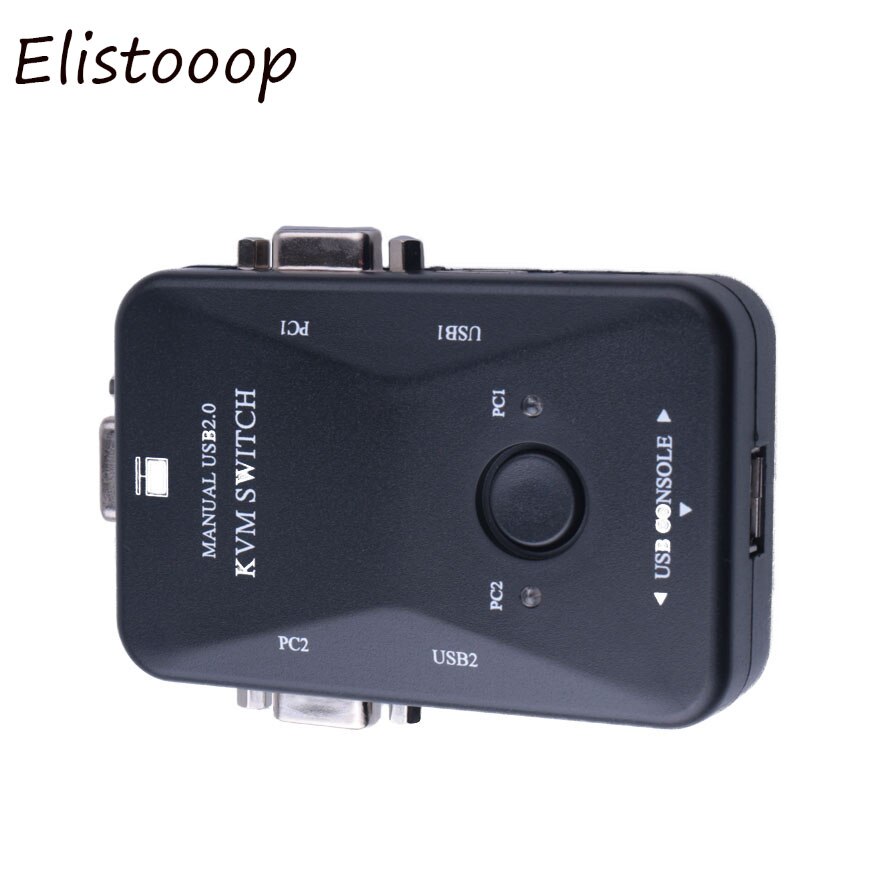 Usb kvm switch switcher 2 port vga svga switch box... – Vicedeal