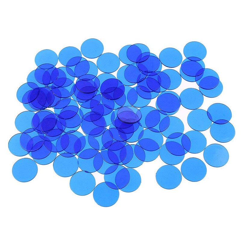 100pcs 19MM Plastic Chips Transparent Color Chips ... – Vicedeal