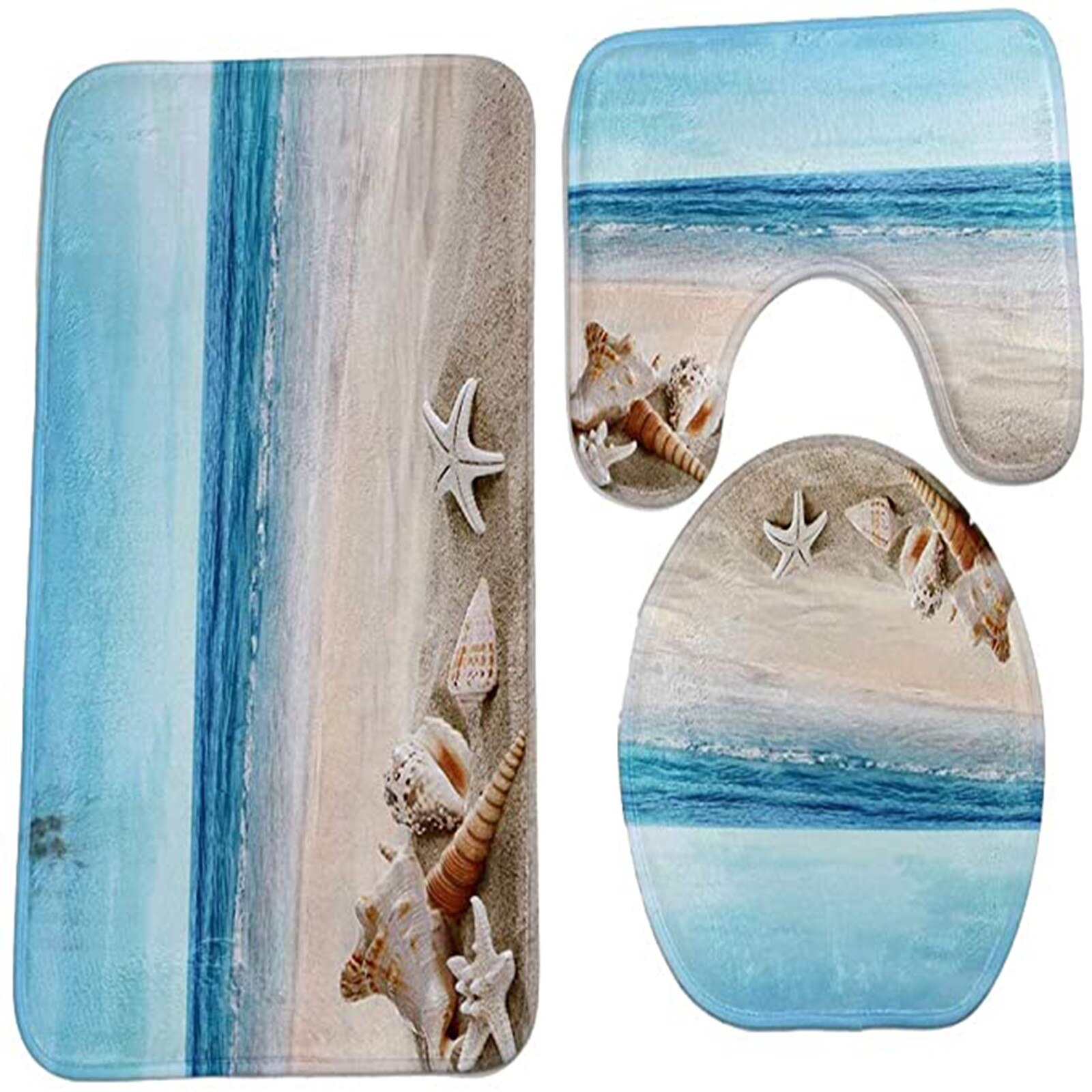 Mode Badmat Set, 3 Stuk Badmat, Badmat, Wc Mat, Ba... – Grandado