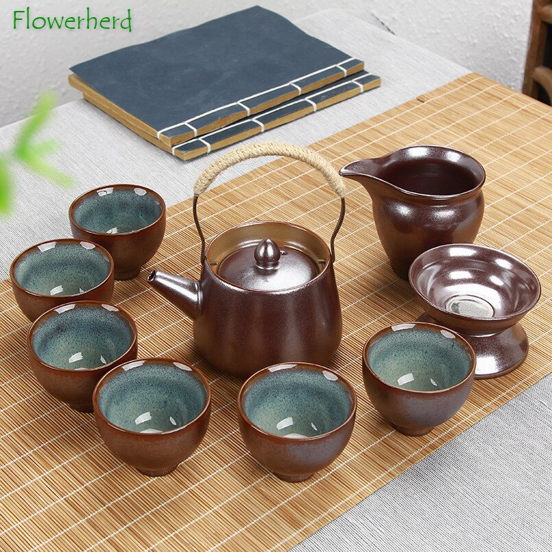 Ceramic Porcelain Tea Set Teaware Japanese Style K... – Vicedeal