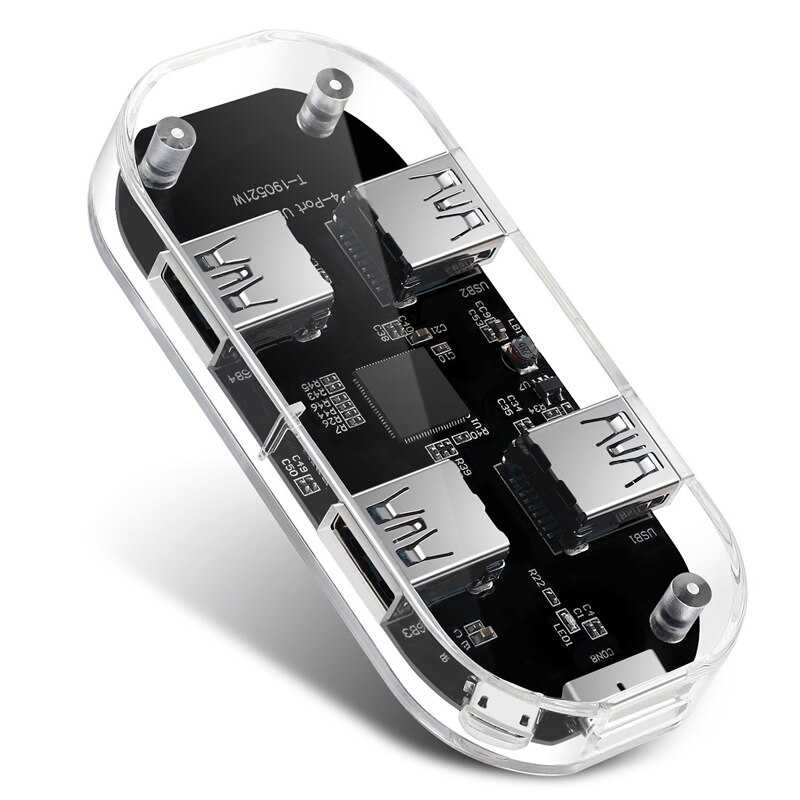 Usb-hub transparante usb 3.0- adapter 4 -poorts us... – Vicedeal