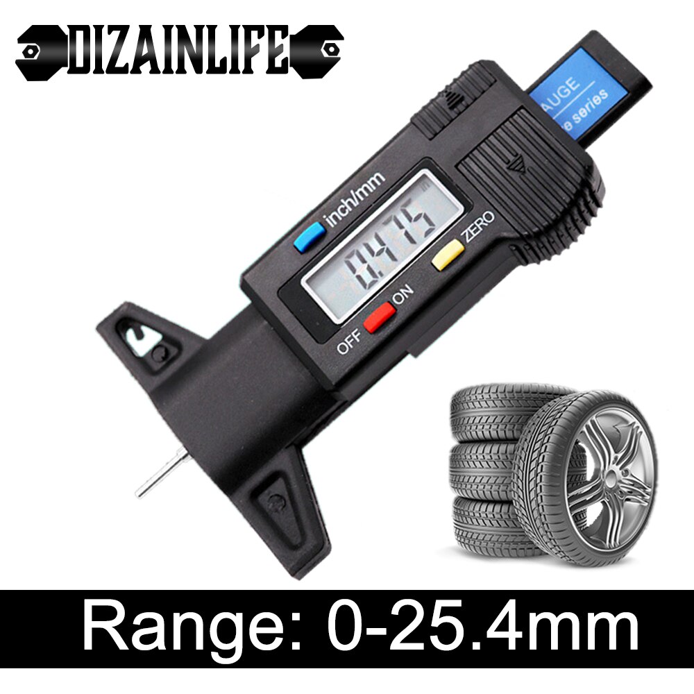Digital Car Tyre Tire Tread Depth Gauge Meter Meas... – Vicedeal