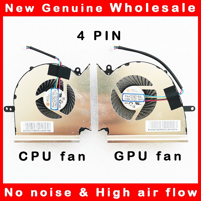 Laptop cpu gpu cooling fan cooler radiator for MSI... – Grandado