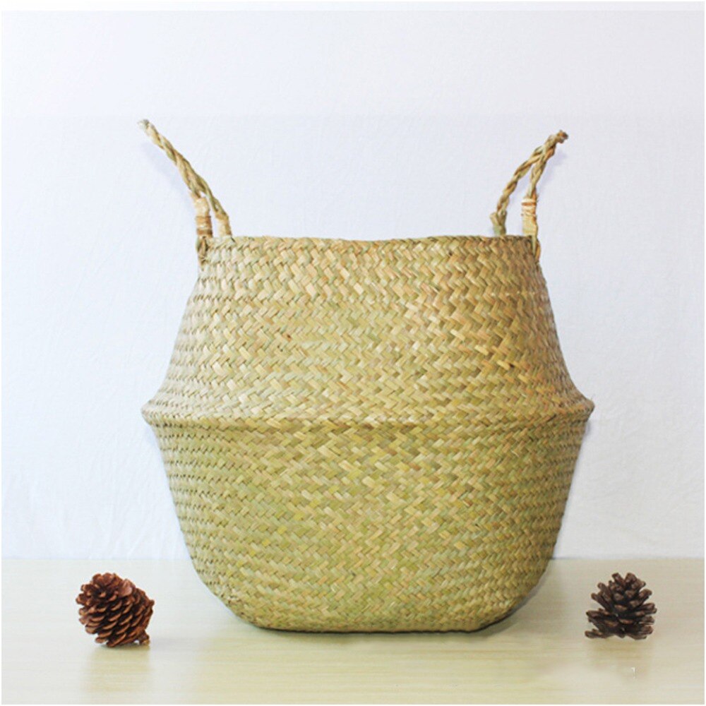 Woven Bamboo Storage Basket Folding Clothes Laundr... – Vicedeal